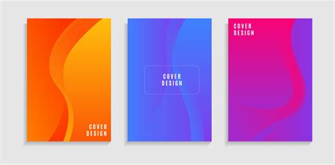 Set Trendy Abstract Gradient Colorful Curve Shapes Cover 3421318 Vector Art At Vecteezy