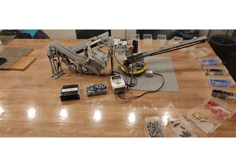 Lego Moc Pin Sorting Machine With Feeding Conveyors Program Included By Mrjos Rebrickable