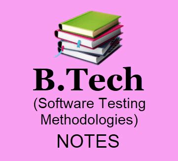 Software Testing Methodologies Textbook Pdf 2025 Download B Tech 3rd Year Study Material