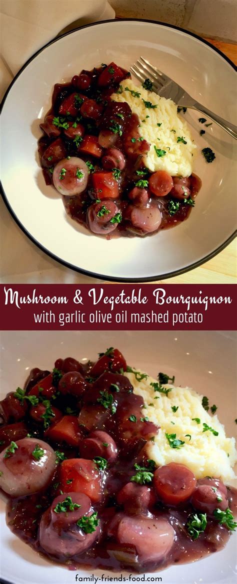 Delicious Vegan Mushroom And Vegetable Bourguignon
