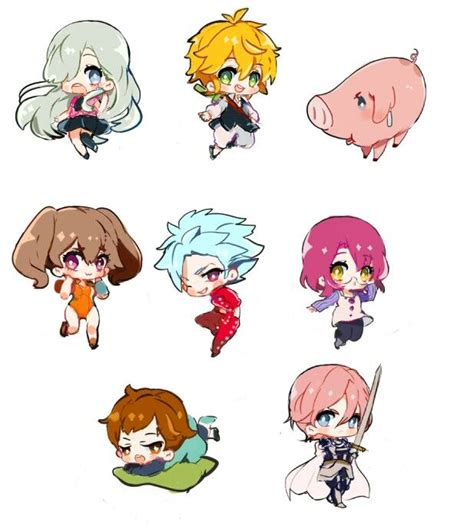 Nanatsu No Taizai Chibi Anime Chibi Kawaii Chibi Anime Kawaii Anime