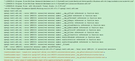 Ccompilerdriver Cannot Compile Opengl Code In Mathematica Vc2010