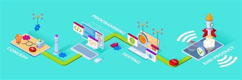 Software Icons Digital Program Development Process 3D Business Web