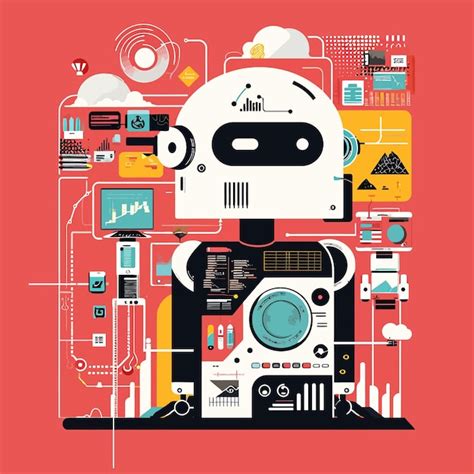 로봇 챗봇 프리미엄 벡터