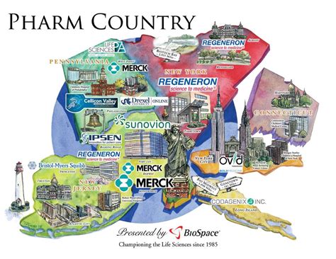 Biospace The Pharm Country Hotbed Map Highlights