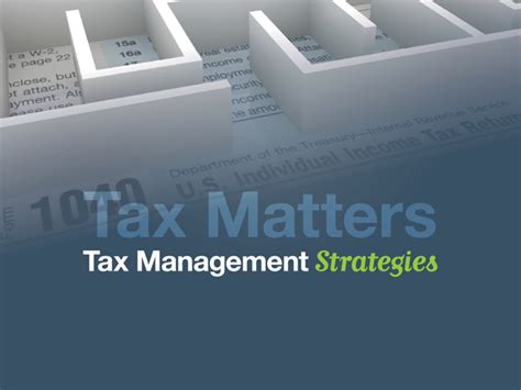 Tax Management Strategies Lehigh Valley Investment Group