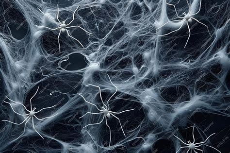 Neural Networks Visualization with Interconnecting Neurons on Dark Background | Premium AI ...