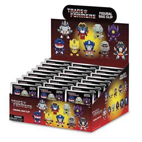 Transformers Figural Bag Clip Display Case