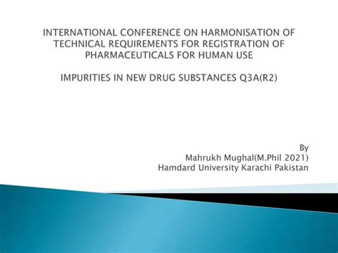 Ich Q3 Impurity Pptx