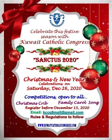 Sanctus 2020 Rules And Kcc Kuwait Catholic Congress Facebook