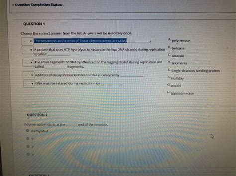 solved question completion status question 1 choose the