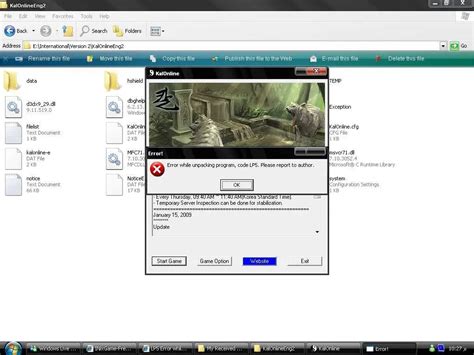 lp5 error while unpacking program ragezone mmo development forums