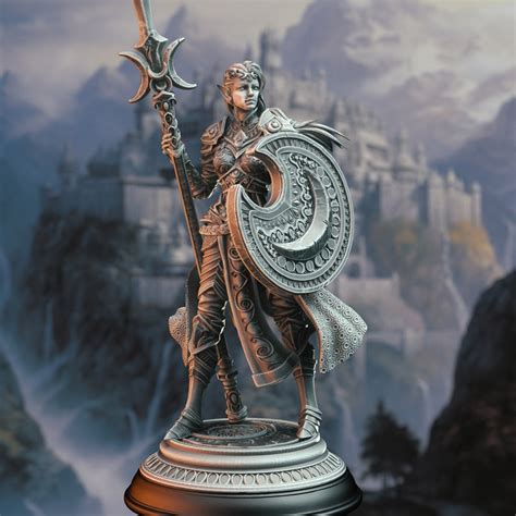 Ninera Female Half Elf Cleric Miniature Rise Of The Dragon Dm Stash