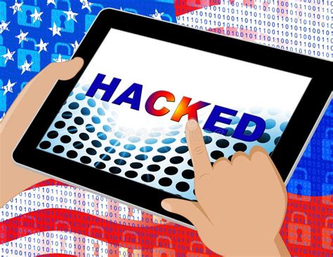 Hacking Screen Cyber Data Breach 3d Illustration Stock Illustration Illustration Of Mobile