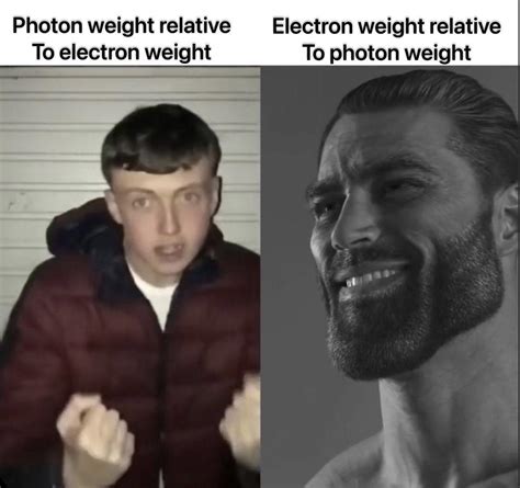 Relative Weights Of Particles Rphysicsmemes