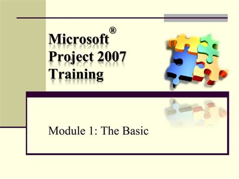 Ms Project Training Ver 01 Ppt
