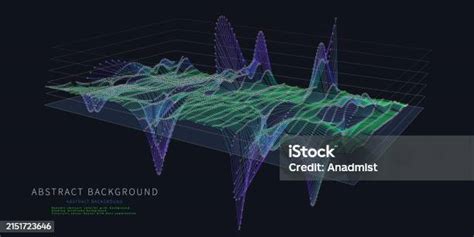 추상 배경 Waviy 컬러 그래프 에서 그물 에서 원 와 선 에 어두운 가상 공간의 기술 와이어프레임 개념 데이터 Plexus 비즈니스 과학 및 기술 데이터 분석을 위한
