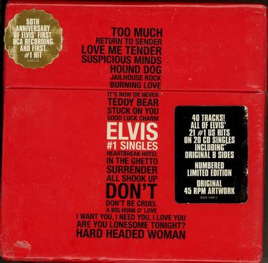 Elvis Presley Elvis 1 Singles 20 Cd Box Set New Sealed Us 2005