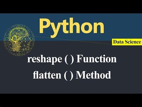 Reshape Function And Flatten Method In Python Hindi Empower Youth