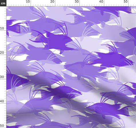 Purple Hogfish Camo Medium Spoonflower