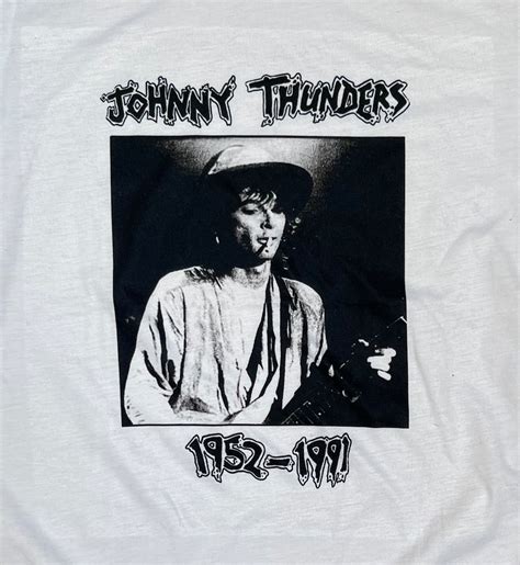 1990s Vintage Johnny Thunders T Shirt Punk Rock God Lamf New York Dolls
