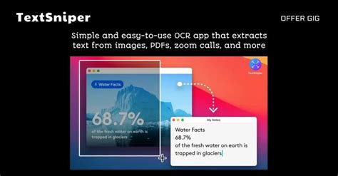extract text from images with textsniper