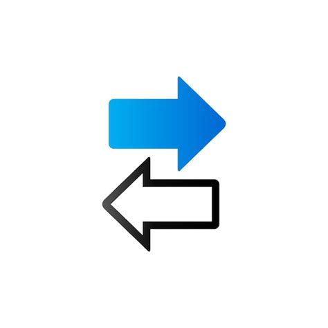 Premium Vector Arrows Icon In Duo Tone Color Communication Data Traffic
