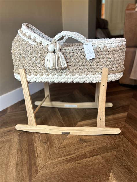 Hooded Crochet Moses Basket Darcy Scarlett