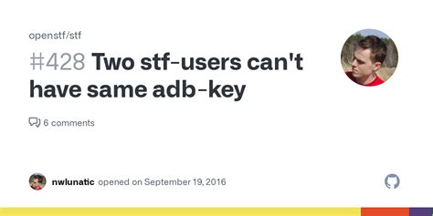 Two Stf Users Cant Have Same Adb Key · Issue 428 · Openstfstf · Github