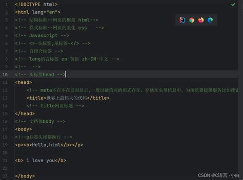 html部分基本标签 csdn博客
