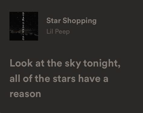 Star Shopping • Lil Peep Just Lyrics The Sky Tonight Stars Tonight