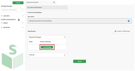 2 Create New Environments Conda Store