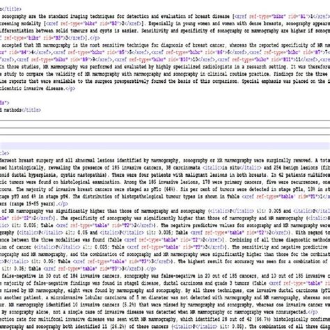 An Example Of Xml File Extracted From The Open Archives Initiative