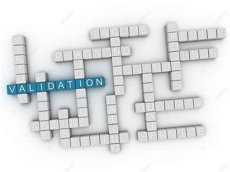 3d Image Validation Word Cloud Concept Plan List Validation Photo Background And Picture For