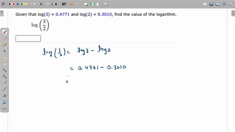 If Log 2 03010 And Log 3 04771 The Value Of Log5 512