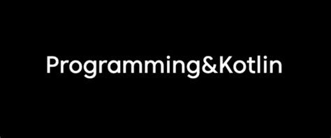 programming and kotlin