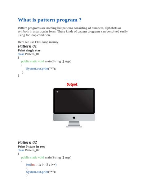 What Is Pattern Program Pdf Computer Science Programming Paradigms