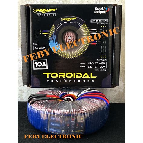 Donut Transformer 10a 45v 32v Ct Raw Amps Toroid Travo 10a 45 32v Bell