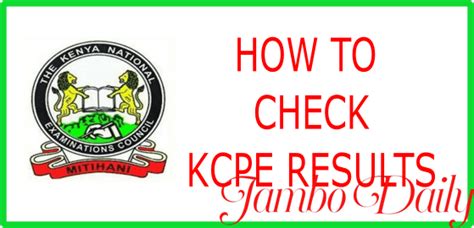 How To Check KCSE Results On Your Mobile Phone Jambo Daily