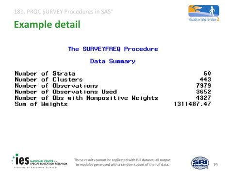 Ppt 18b Proc Survey Procedures In Sas ® Powerpoint Presentation Free Download Id1985336