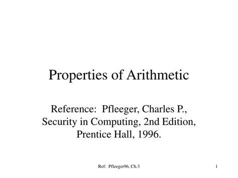 Ppt Properties Of Arithmetic Powerpoint Presentation Free Download