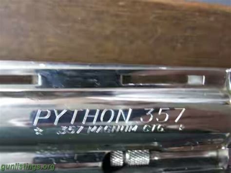 Pistols Colt Python 357 Nickel