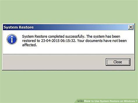 3 Ways To Use System Restore On Windows 7 Wikihow