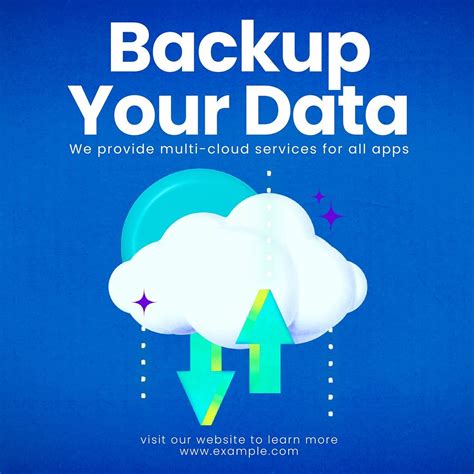 Backup Your Data Instagram Post Premium Vector Template Rawpixel