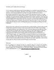 Understanding Research Reliability And Validity Key Factors And Course Hero