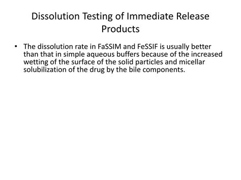 Ppt Dissolution Testing Of Immediate Release Products Powerpoint