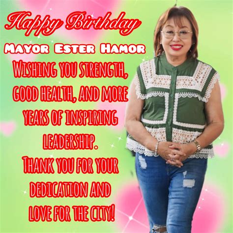 My Happy Birthday Po Mayor Ester Hamor🎊 Topfans Facebook