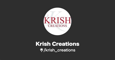 Krish Creations Instagram Facebook Linktree