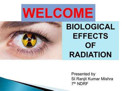 Biological Effect Of Radiation New Pptx Cancer Diseases And Conditions