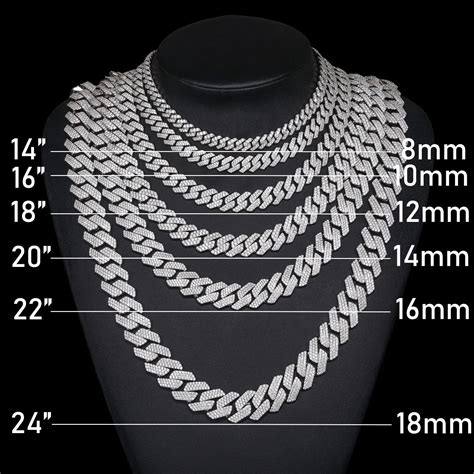 10mm Cuban Link Chain Iced Out Basic Style Hiphop Necklace